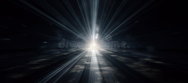 Energy Light Beam Explosion Background, Bright Stock Illustration ...