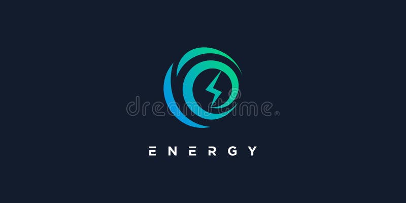Energy Logo Design with Creative Abstract Concept Premium Vector Stock ...