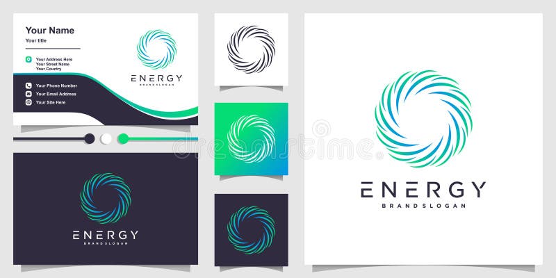 Energy Logo Design with Creative Modern Idea Premium Vector Design ...