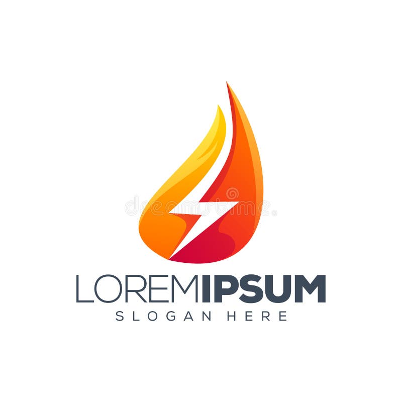 Energy Logo Design Vector Illustration Stock Illustration ...