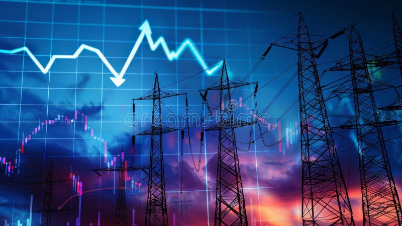 The Energy Market Decline.AI Generated Image Stock Image - Image of ...