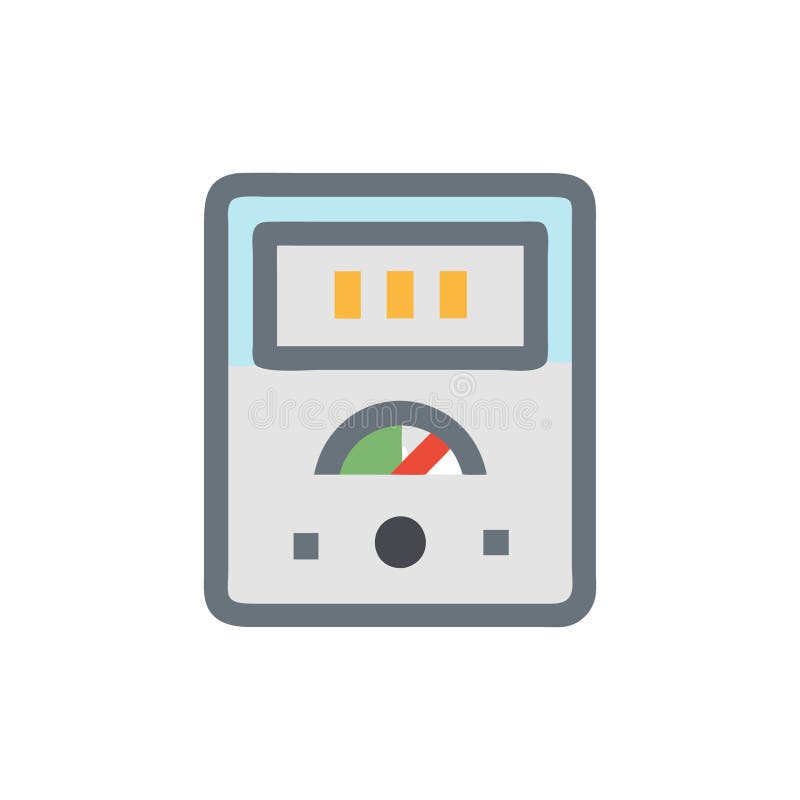 Energy Meter Icon for Monitoring Usage Stock Photo - Illustration of ...