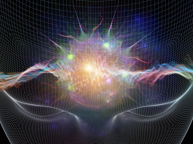 Energy of the Mind stock illustration. Illustration of light - 176396487