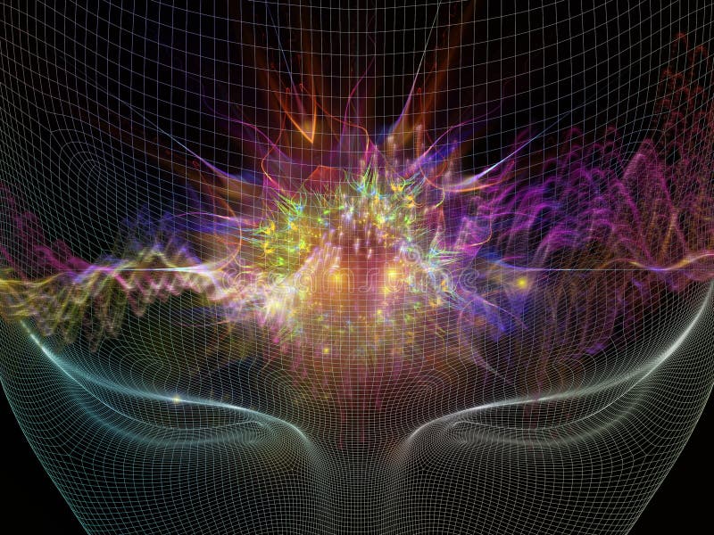 Energy of the Mind stock illustration. Illustration of background ...