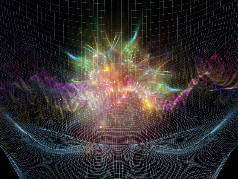 Energy of the Mind stock illustration. Illustration of brilliant ...