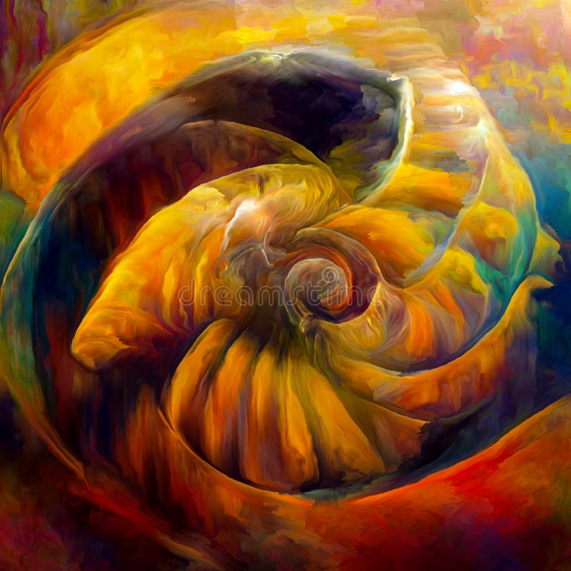 Energy of Nautilus stock illustration. Illustration of colorful - 280034776