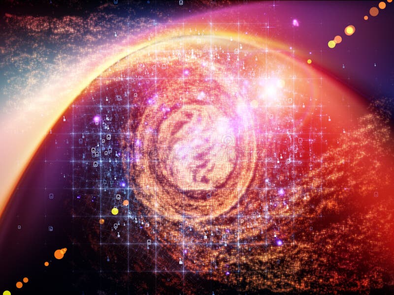 Energy of Numbers stock illustration. Illustration of bright - 129385073