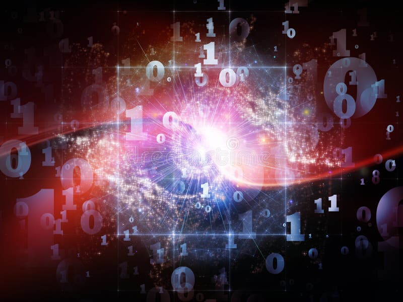 Energy of Numbers stock illustration. Illustration of bright - 129385073