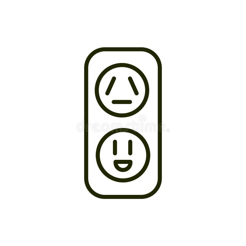 Energy Outlet Environment Ecology Line and Fill Stock Vector ...