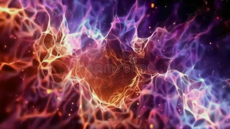 Energy and Particles Emanating from the Cosmos Stock Footage - Video of ...