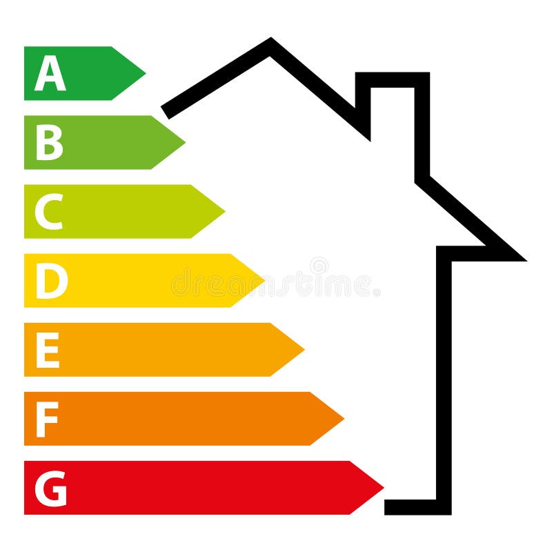 Energy Performance Certificate. Energy Efficiency Rating Graph with ...