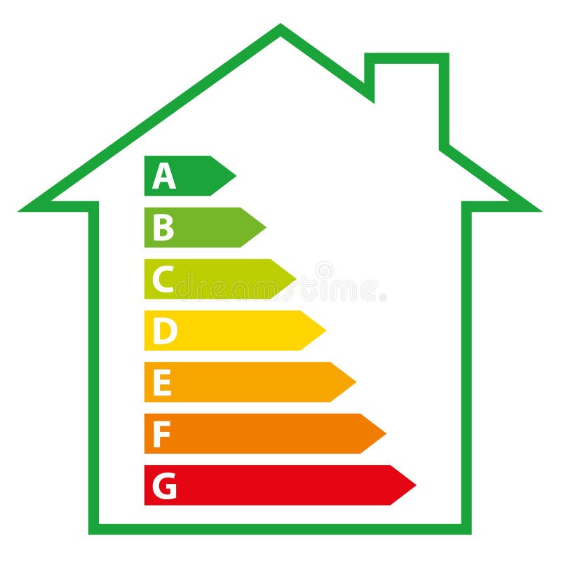 Energy Performance Certificate. Energy Efficiency Rating Graph with ...