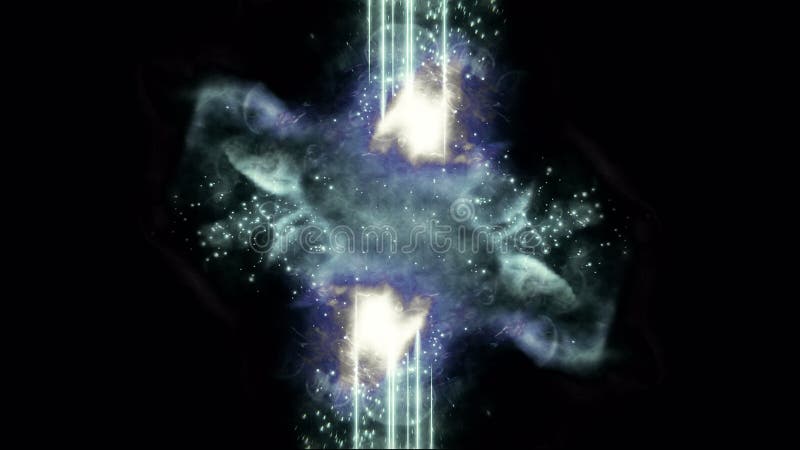 Energy Plasma Ball Explosion with Light Rays and Particles Stock Video ...