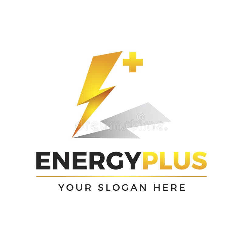Energy Plus Logo stock vector. Illustration of energy - 91678933