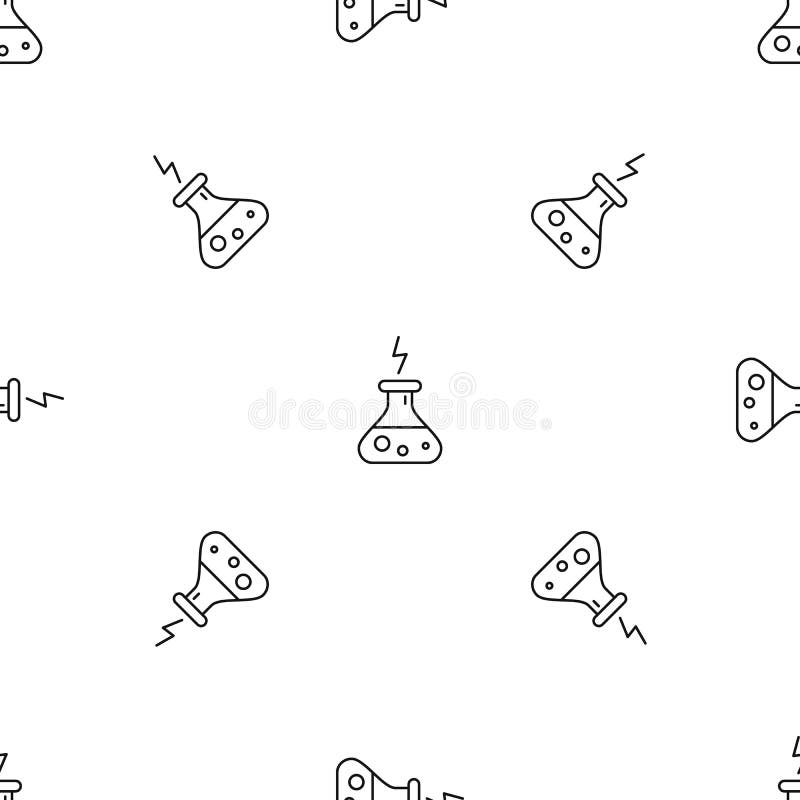 Energy Potion Pattern Seamless Vector Stock Vector - Illustration of ...