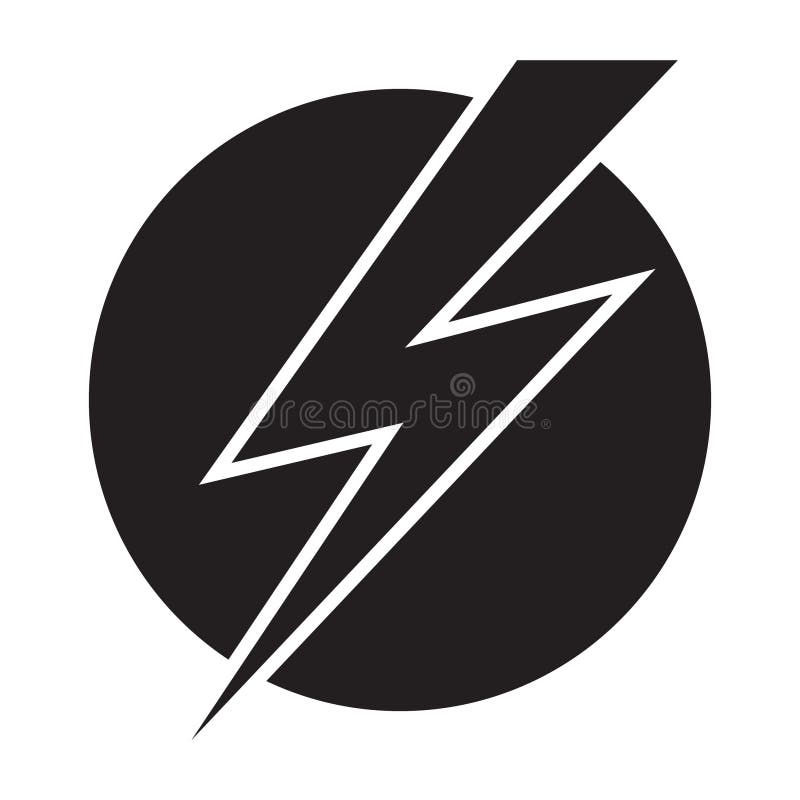 Energy Power Vector Icon on White Background. Electricity Elements ...