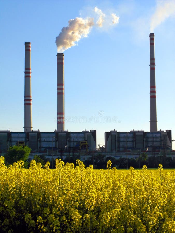 Energy production stock image. Image of chimney, burning - 5337261