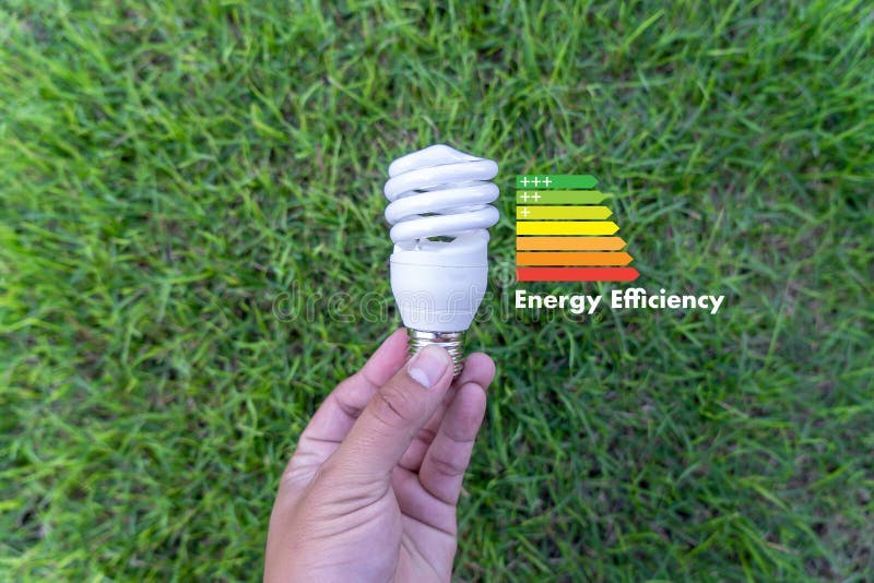 Energy Rating Chart Eco Man Energy Efficiency Scale Image Stock Photo ...