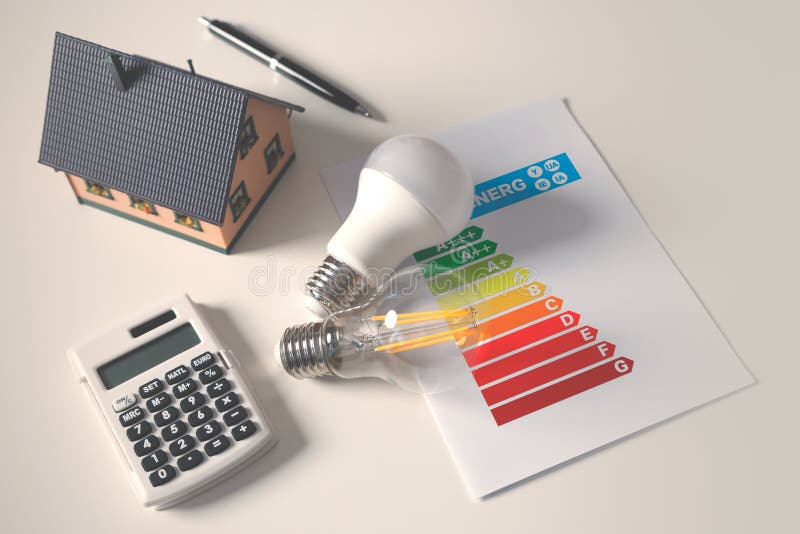 Energy Rating Chart, Energy Efficiency Stock Image - Image of change ...