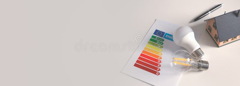 Energy Rating Chart, Energy Efficiency Stock Photo - Image of ...