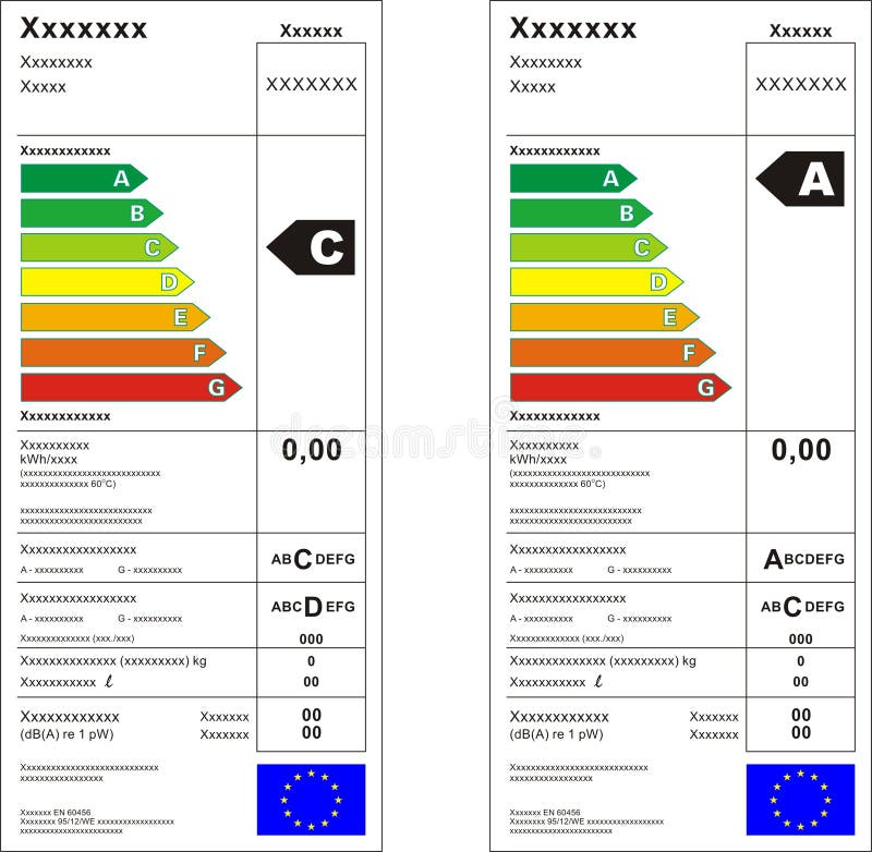 Energy rating graph label stock vector. Illustration of energy - 15150351