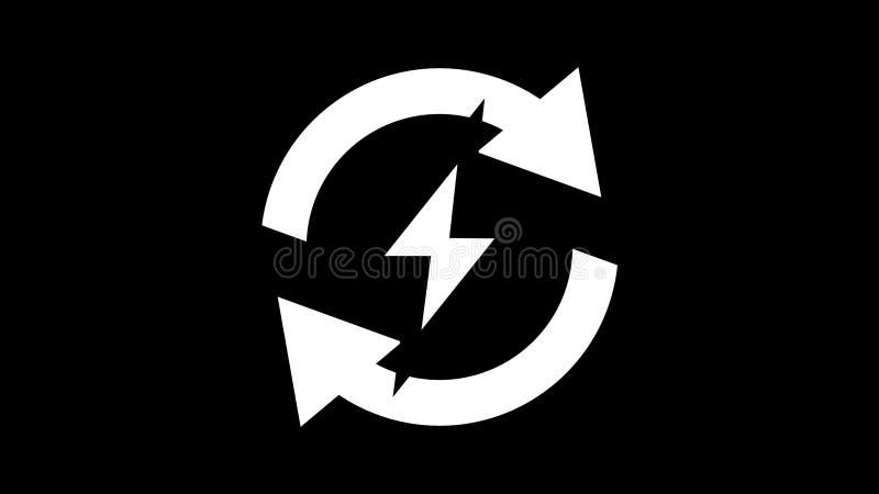 Energy Refresh Symbol in Motion Stock Footage - Video of supply, icon ...