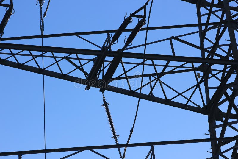 Outdoor power lines stock photo. Image of freiland, lines - 101090072
