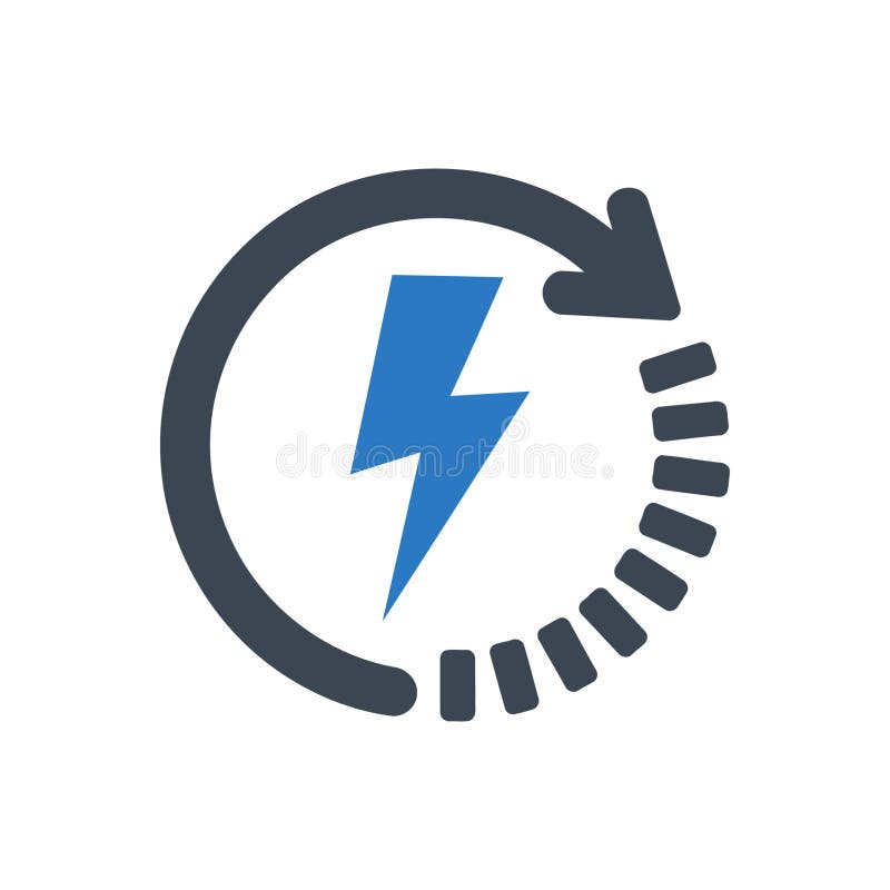 Energy Rotation Icon stock vector. Illustration of power - 361691237