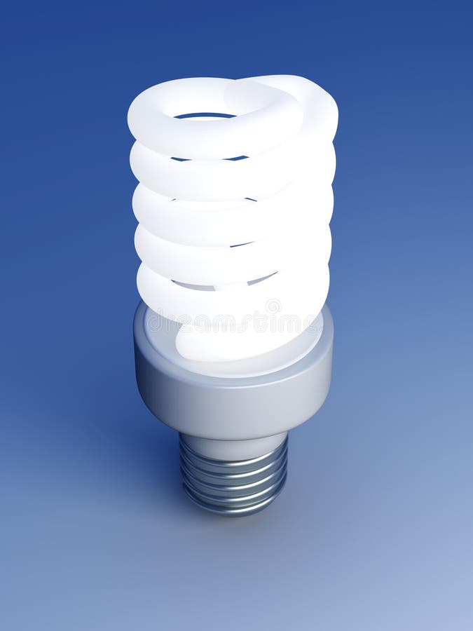 Energy saver light bulb stock illustration. Illustration of ...