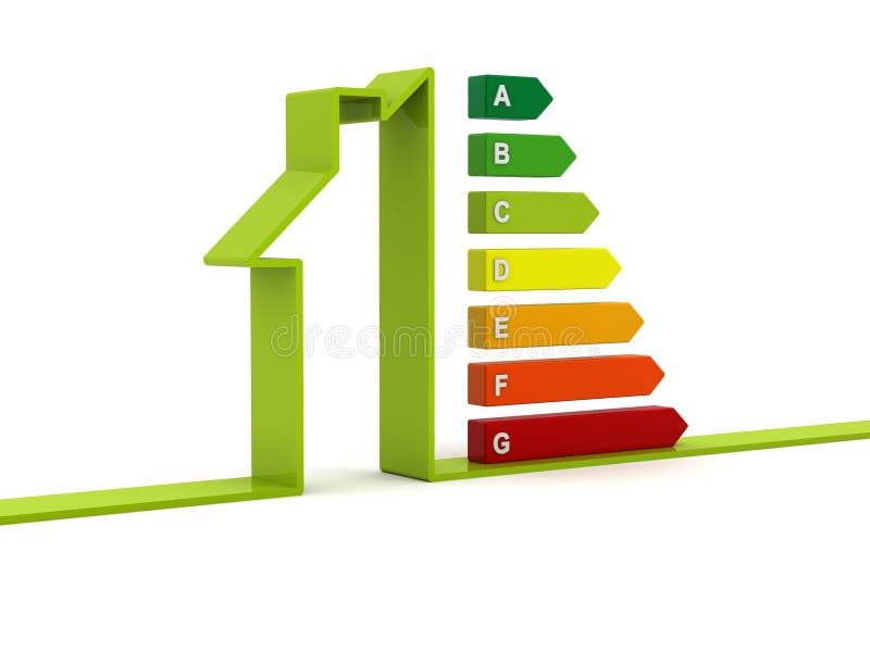 Buildings Energy Performance Scale Stock Illustration - Illustration of ...