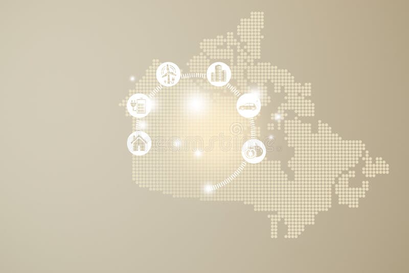 Energy Saving Concept. Energy Innovation with Future Industry of Power ...