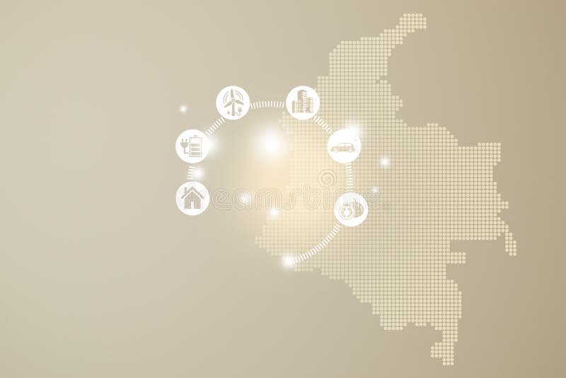 Energy Saving Concept. Energy Innovation with Future Industry of Power ...