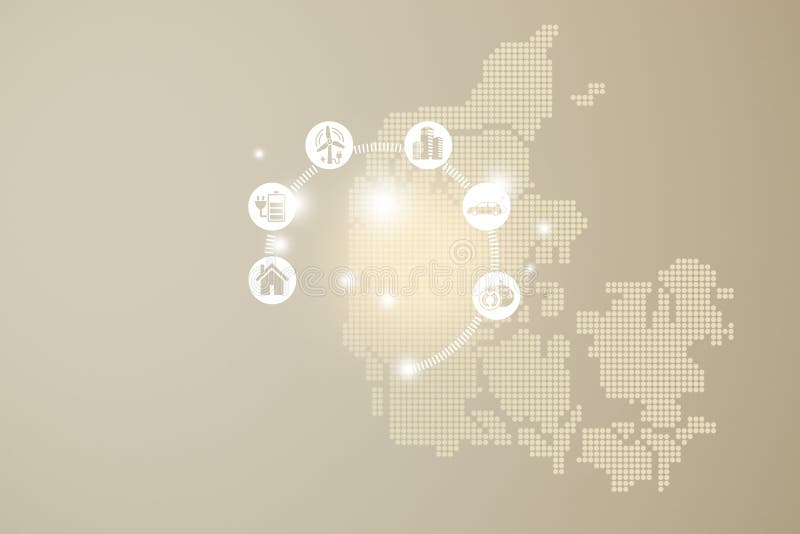 Energy Saving Concept. Energy Innovation with Future Industry of Power ...