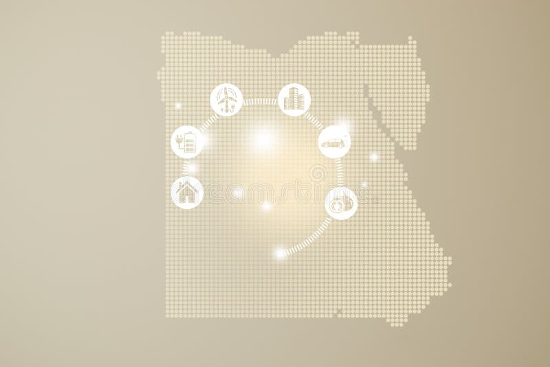 Energy Saving Concept. Energy Innovation with Future Industry of Power ...