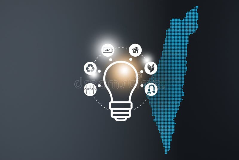 Energy Saving Concept. Energy Innovation with Future Industry of Power ...