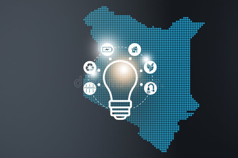 Energy Saving Concept. Energy Innovation with Future Industry of Power ...