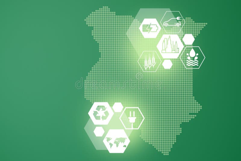 Energy Saving Concept. Energy Innovation with Future Industry of Power ...