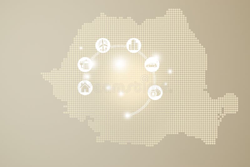 Energy Saving Concept. Energy Innovation with Future Industry of Power ...