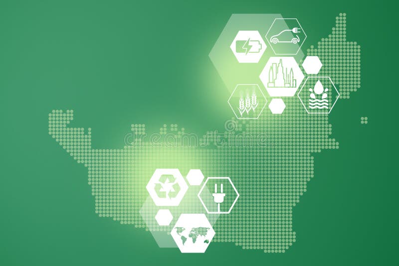 Energy Saving Concept. Energy Innovation with Future Industry of Power ...