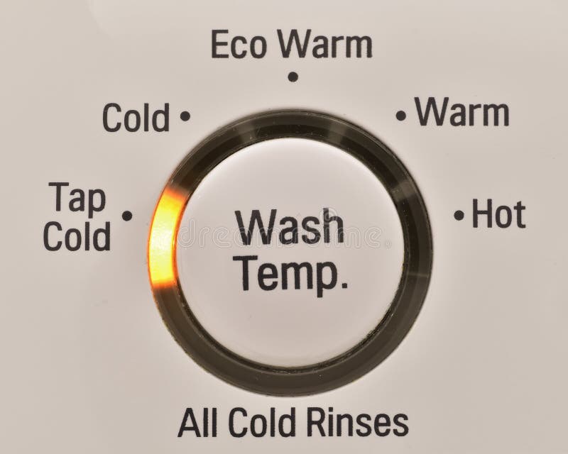 Energy Saving Concept. Using Cold Water To Wash Clothes Stock Photo ...