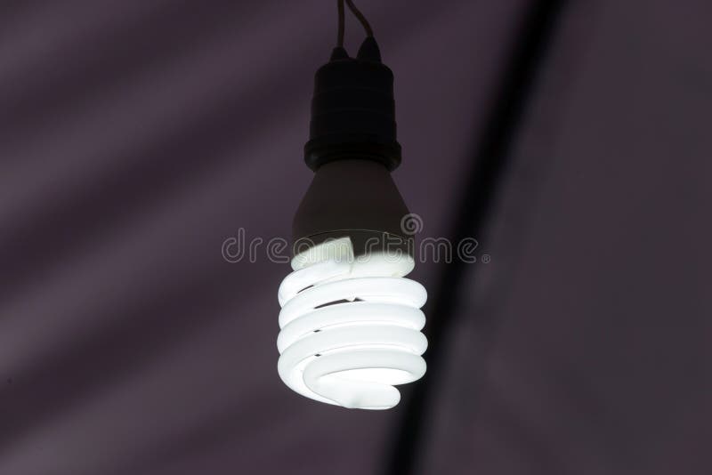 Energy Saving Fluorescent Light Bulb Hanging Stock Image - Image of ... Energy Saving Fluorescent Light Bulb Hanging Stock Image - Image of ...