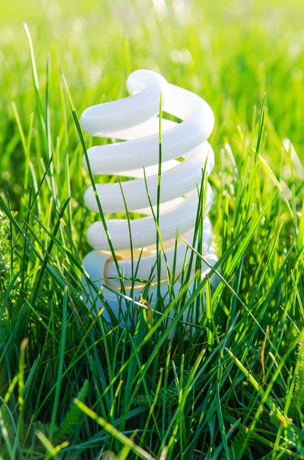 Energy-saving lamp stock photo. Image of concept, fluorescent - 27890772