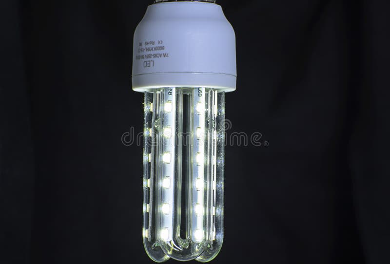 Energy Saving LED Light Bulb Stock Photo - Image of illuminated ...