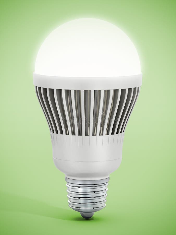 Energy Saving LED Lightbulb Stock Image - Image of electricity, idea ...