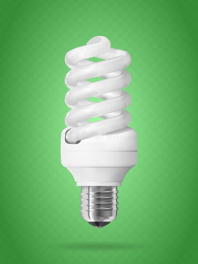 Spiral Compact Fluorescent Light Bulb Stock Vector - Illustration of ...