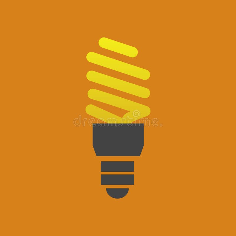 Energy Saving Light Bulb. Vector Illustration Decorative Background ...