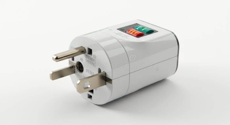 Compact UK Plug Adapter stock illustration. Illustration of adapter ...