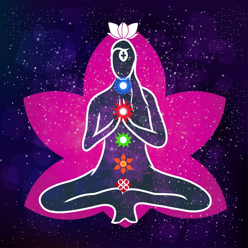 Energy Scheme Of Human Body Stock Vector - Illustration of body, spirit ...