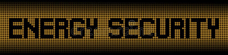 Energy Security Text on Flame Warning Sign Illustration Stock ...