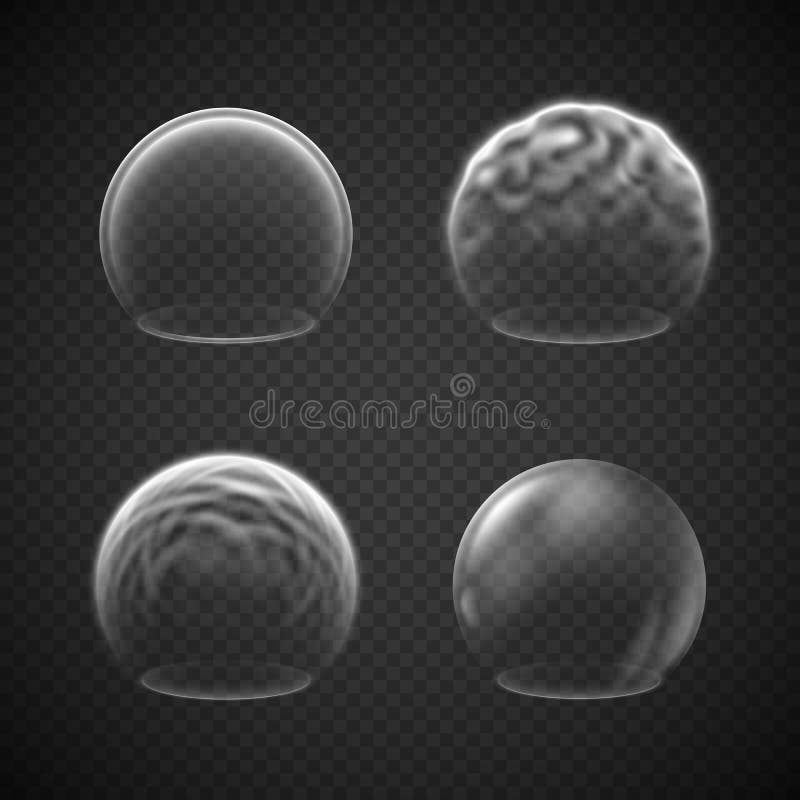 Energy Shield Effects Isolated on Transparency Grid Stock Illustration ...